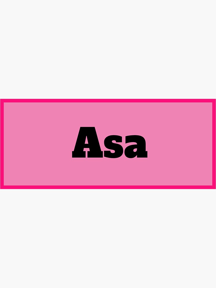 "Asa Name" Sticker by NameMatters | Redbubble