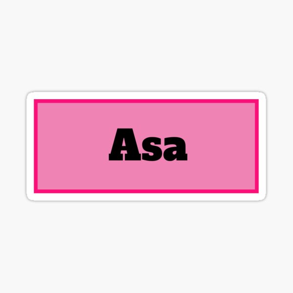 "Asa Name" Sticker by NameMatters | Redbubble