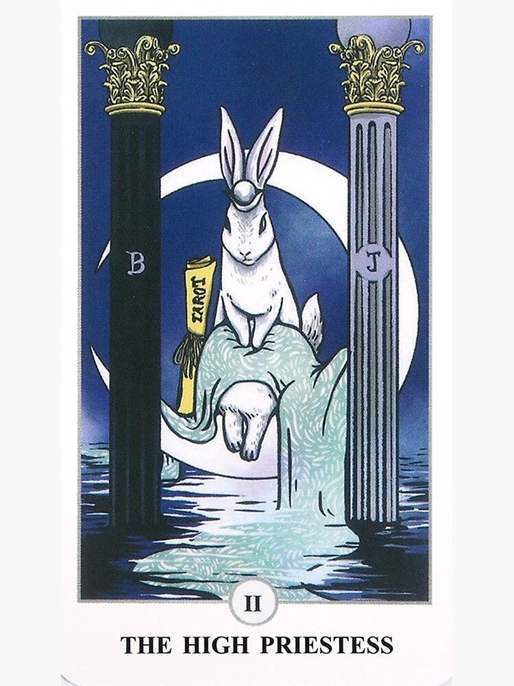 "The High Priestess Rabbit Tarot" Poster by Melancholiya | Redbubble