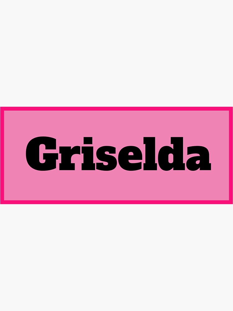 "Griselda Name" Sticker by NameMatters | Redbubble