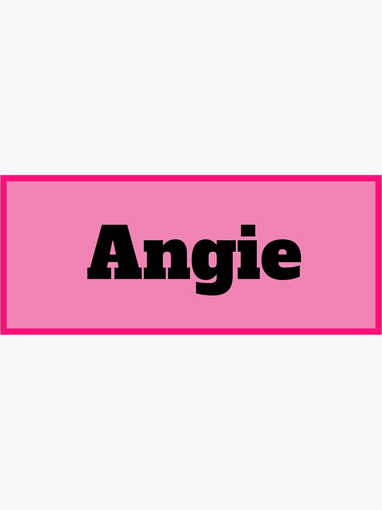 "Angie Name" Sticker by NameMatters | Redbubble