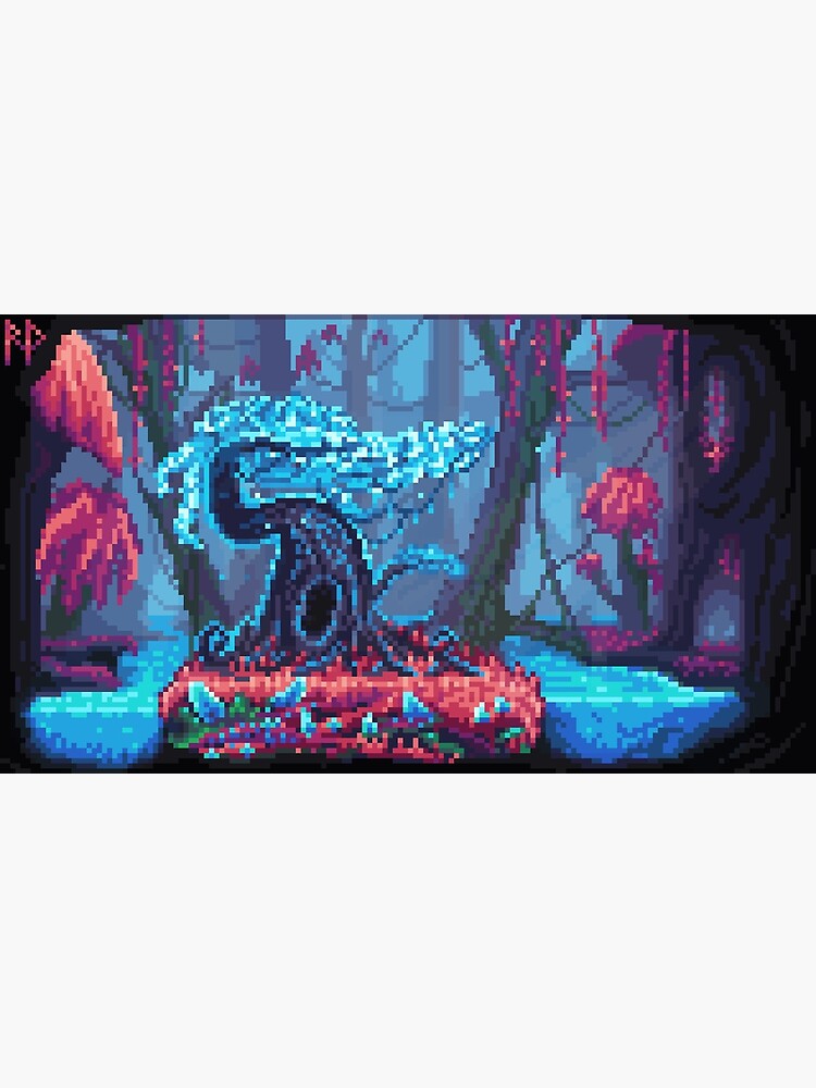 "Magical Swamp Tree Pixel Art" Poster for Sale by Runic-Pixels | Redbubble