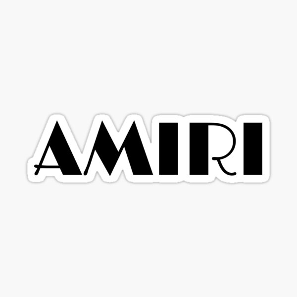 "amiri t-shirt." Sticker by soniya20 | Redbubble