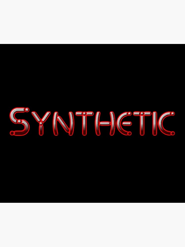 "Synthetic Logo" Poster for Sale by BlacklistEnt | Redbubble