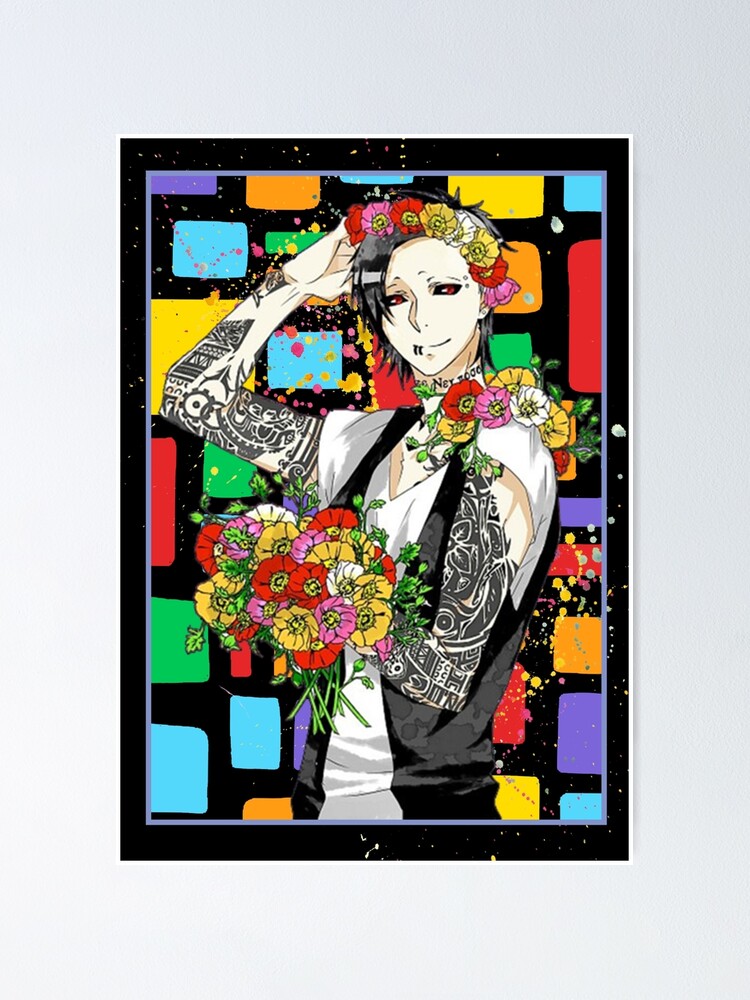 "Uta Tokyo Ghoul Tokyo Guru Color Block Anime Design" Poster for Sale ...