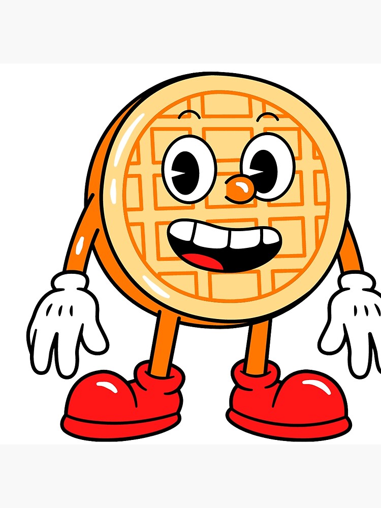 "Smiley cute waffles" Poster for Sale by The-Corner-Five | Redbubble