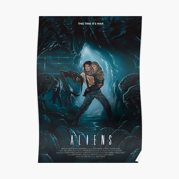 "Aliens (1986)" Poster for Sale by AlienFanArt | Redbubble