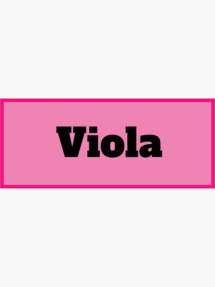 "Viola Name" Sticker by NameMatters | Redbubble