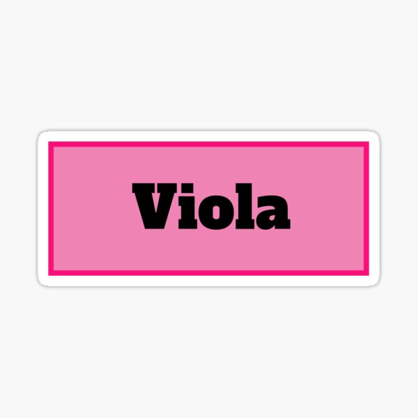 "Viola Name" Sticker by NameMatters | Redbubble