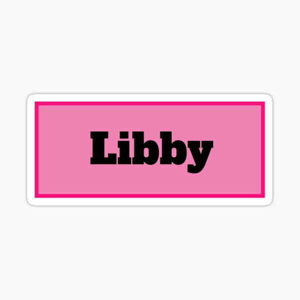 "Libby Name" Sticker by NameMatters | Redbubble
