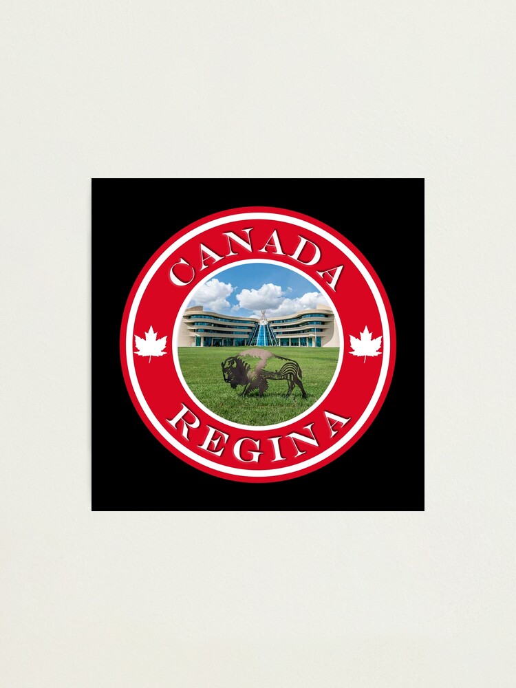 Lámina fotográfica «Canadá Regina Buffalo Park - Colección de sellos de ...