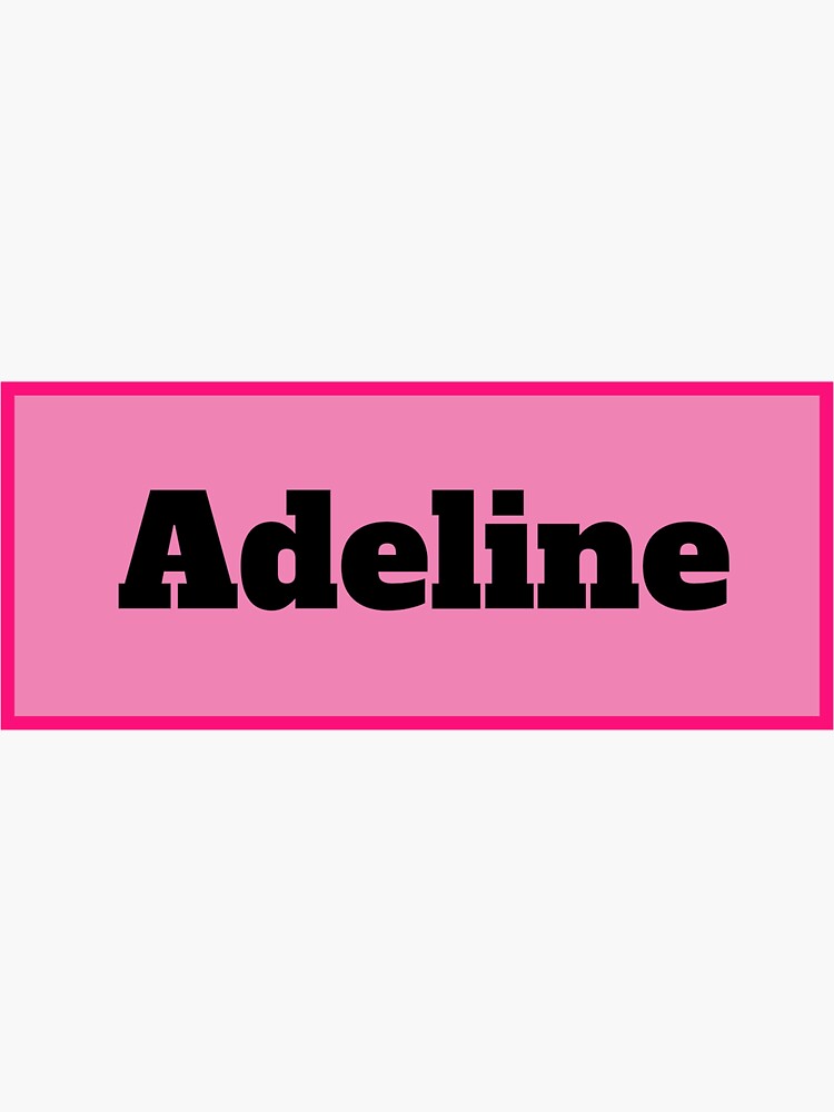 "Adeline Name" Sticker by NameMatters | Redbubble