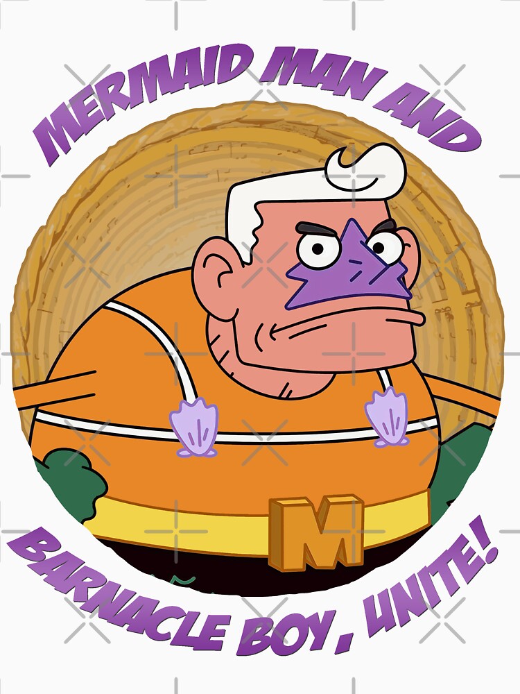 "Spongebob Squarepants- Mermaid Man" T-shirt for Sale by HyenasDesign ...