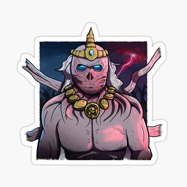 "The Vecna" Sticker by guasonarts | Redbubble