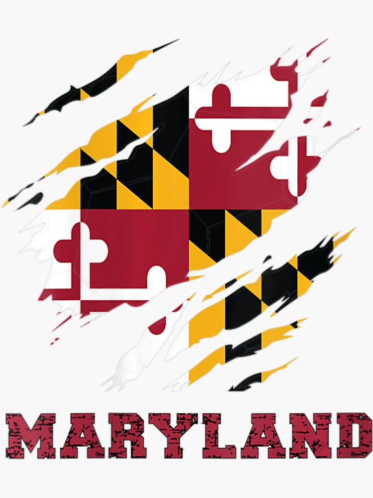 "Womens Marylander Local Annapolis Old Line State Flag Of Maryland V ...