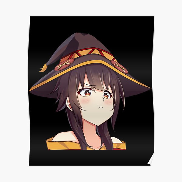 "Megumin pouting face KONOSUBA Classic ." Poster for Sale by ...
