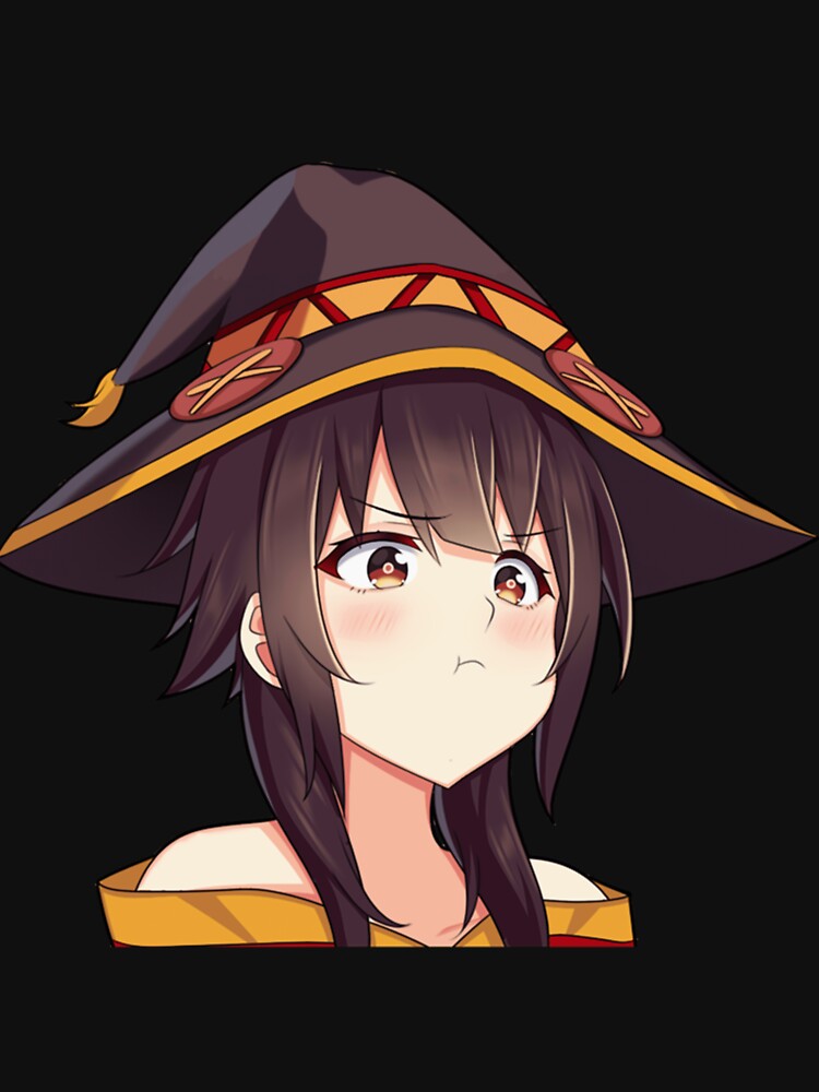 "Megumin pouting face KONOSUBA Classic ." T-shirt by melaunttbiby ...
