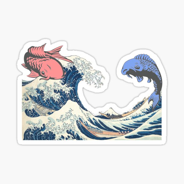 "Japan océan " Sticker for Sale by clarencepipo | Redbubble