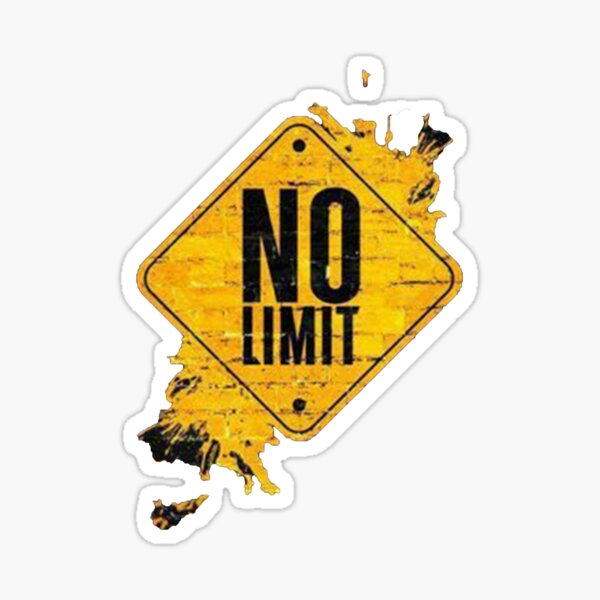 "NO LIMIT" Sticker by themataa | Redbubble