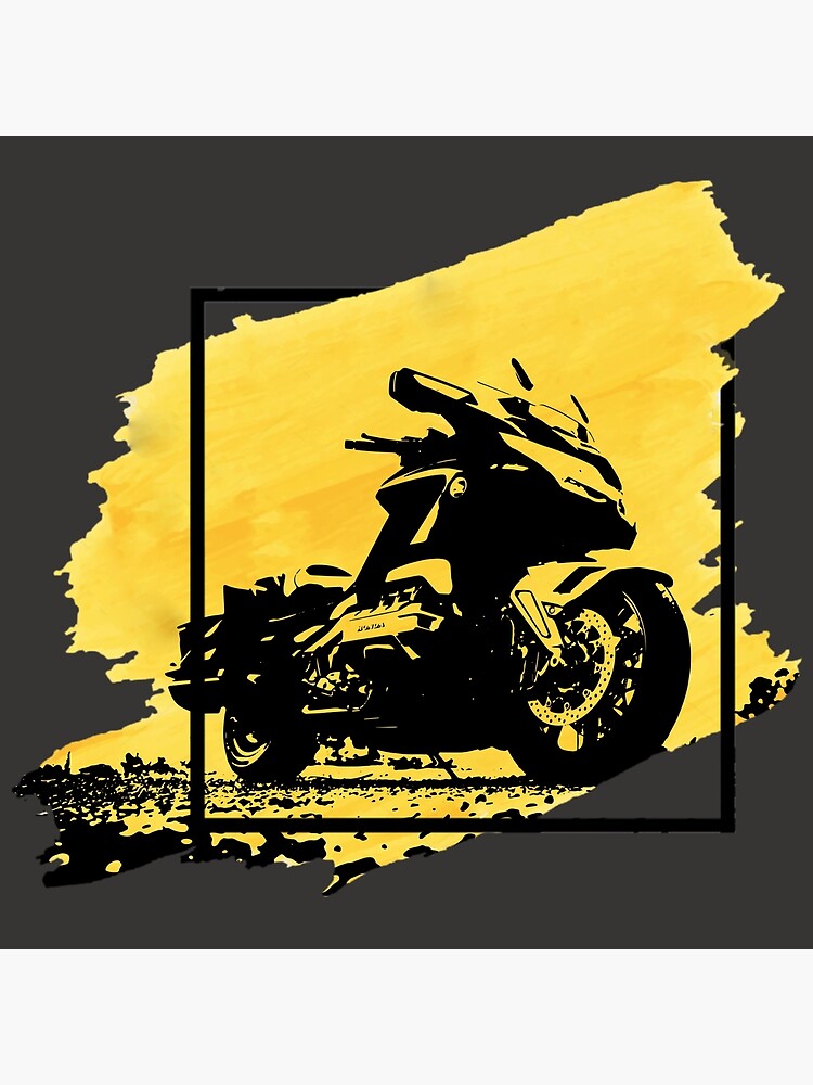"Golden Motorcycle" Poster for Sale by P-aws | Redbubble
