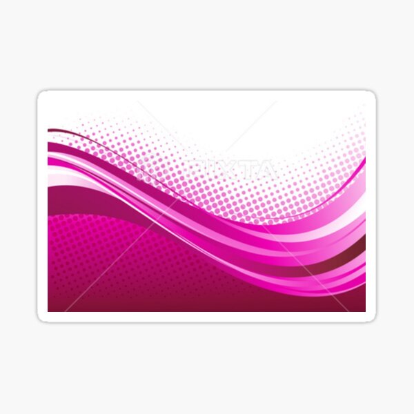 "Geometric pink line" Sticker by T0nyy | Redbubble