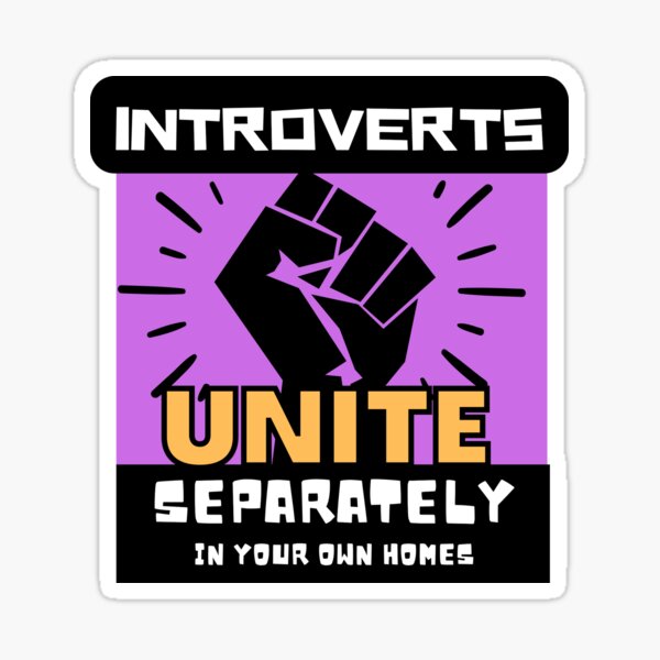 "Best Selling- Introverts unite separately in your own homes.(purple ...
