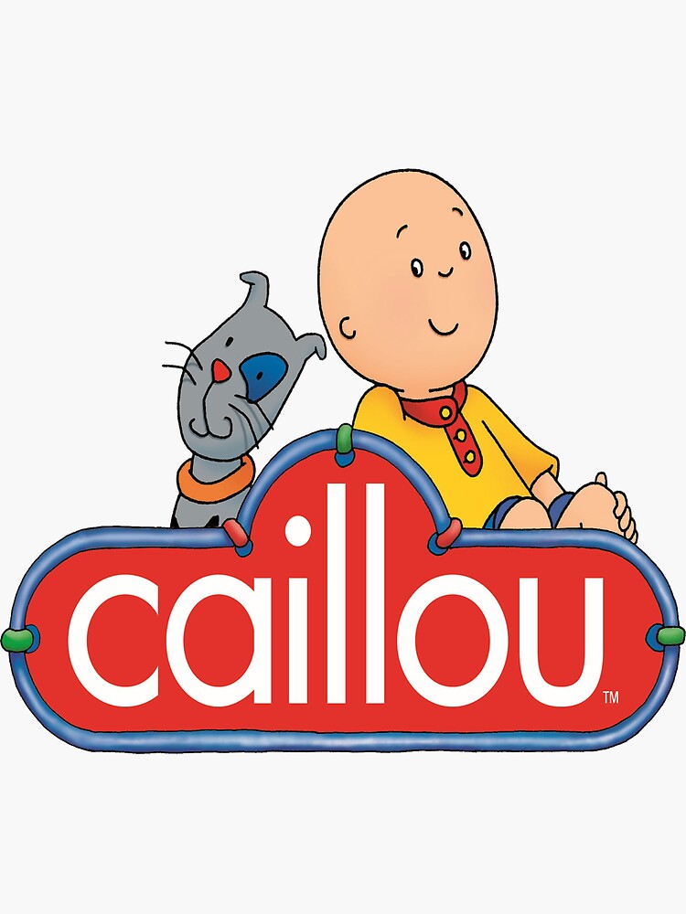 "caillou, caillou and dog" Sticker for Sale by Vegas Cara | Redbubble