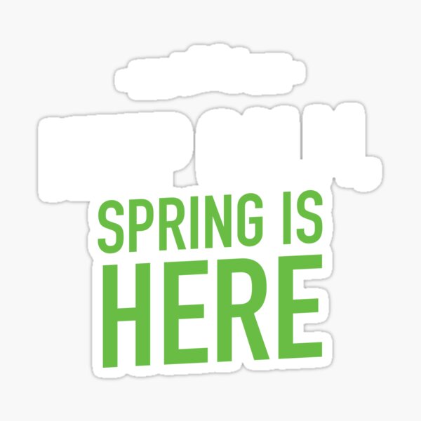 "Keep calm, spring is here.cute spring caption" Sticker by ...