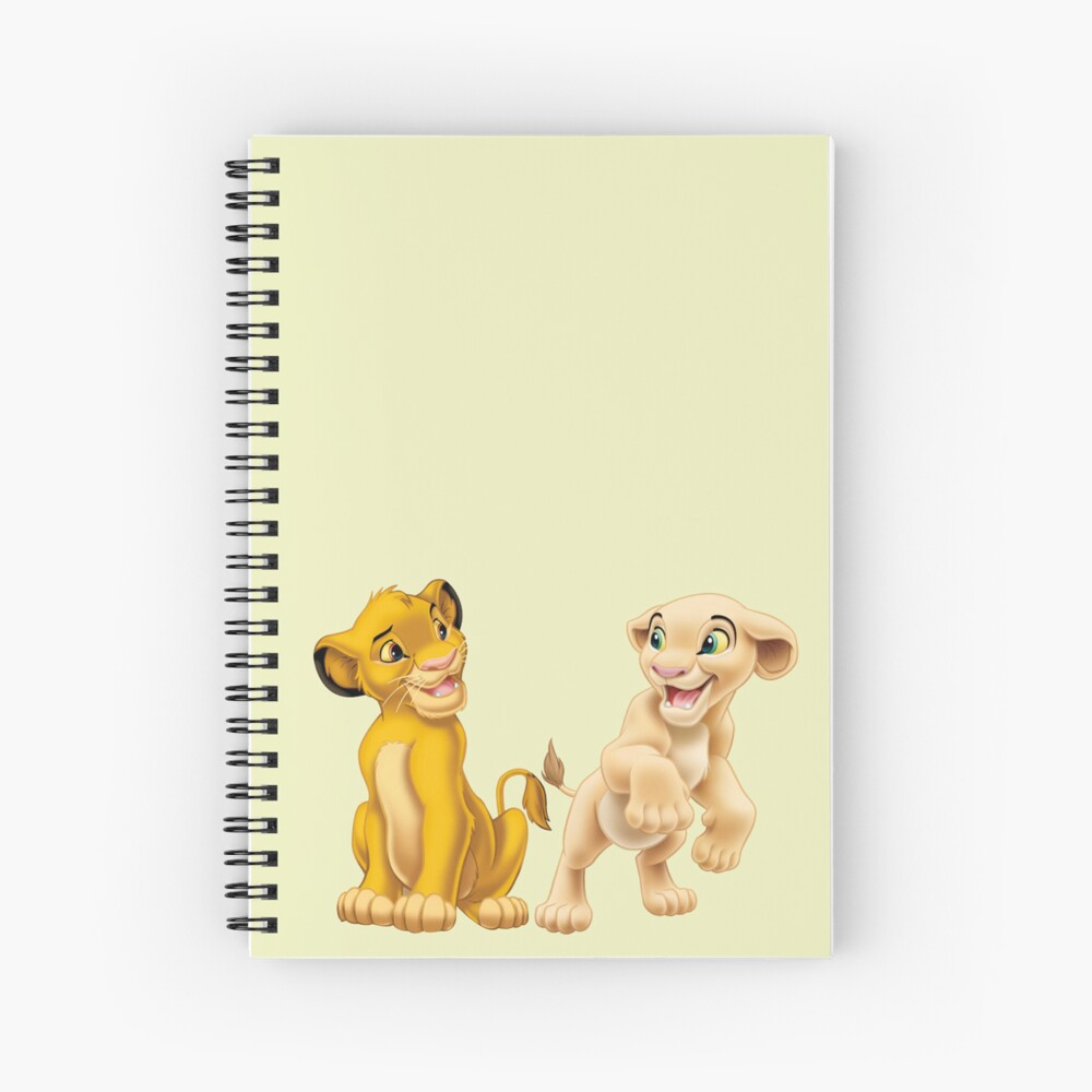 "Cute Playful Lion Cubs Cartoon" Spiral Notebook for Sale by RMelissart ...