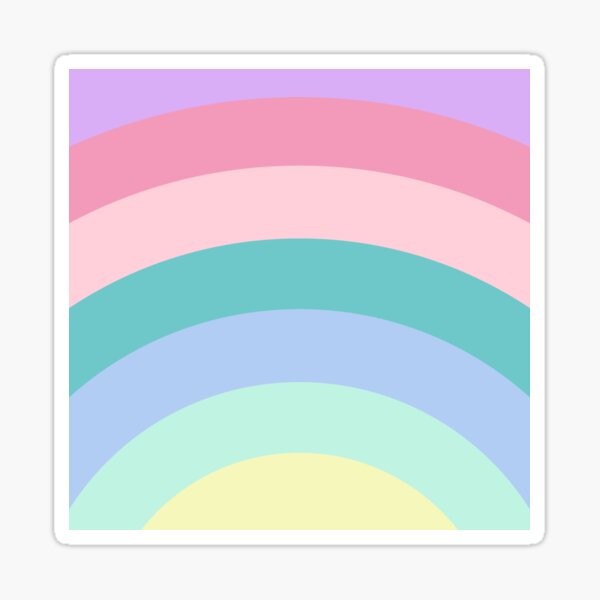 "Pastel Rainbow " Sticker by SimpleBySimple | Redbubble