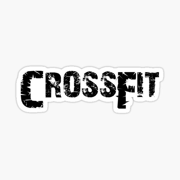 "Crossfit Typography" Sticker for Sale by anilbadola | Redbubble