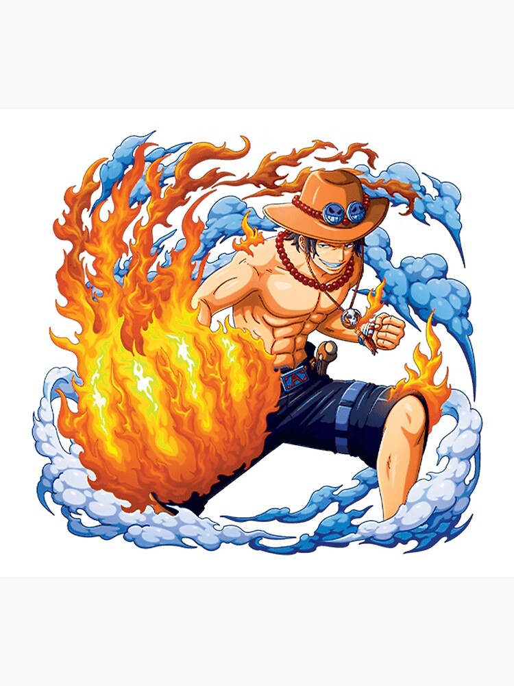 "Cartoon portgas d ace" Photographic Print for Sale by Milkygmail ...
