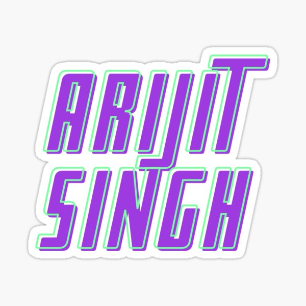 "'Arijit Singh'" Sticker by heathersmcashop | Redbubble