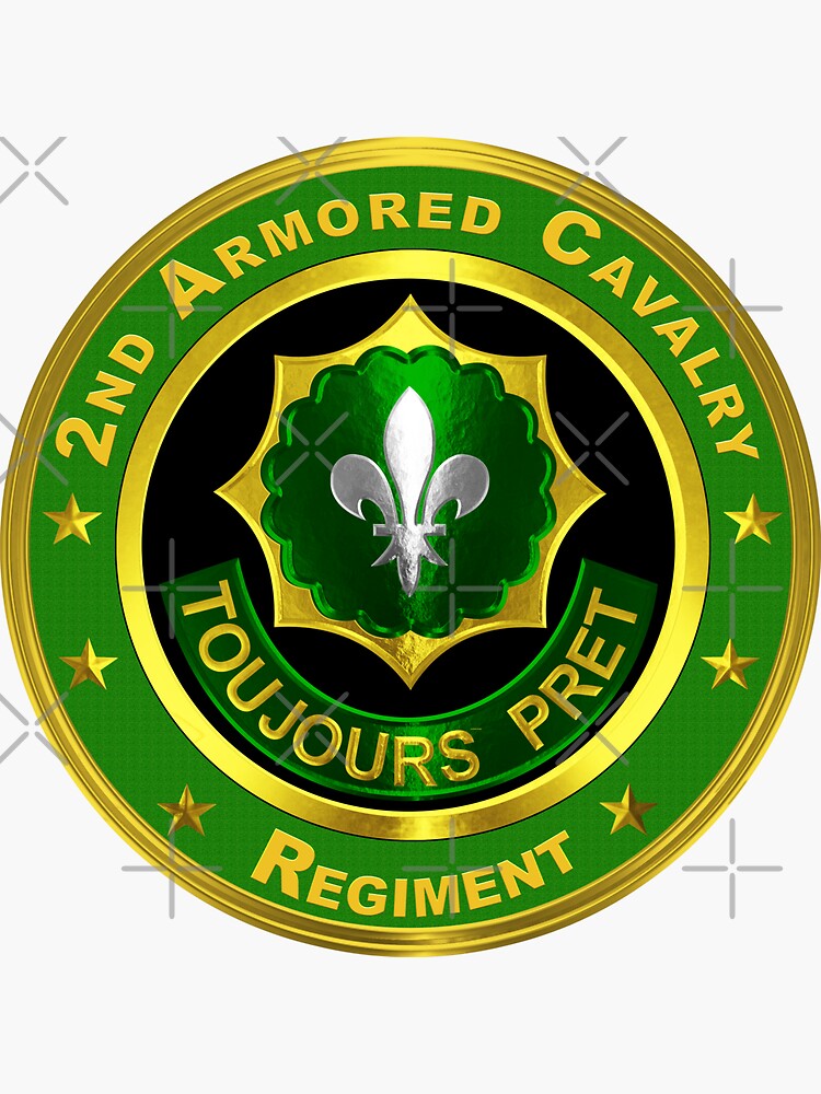 "2nd Armored Cavalry Regiment " Sticker by SoldierAlways | Redbubble