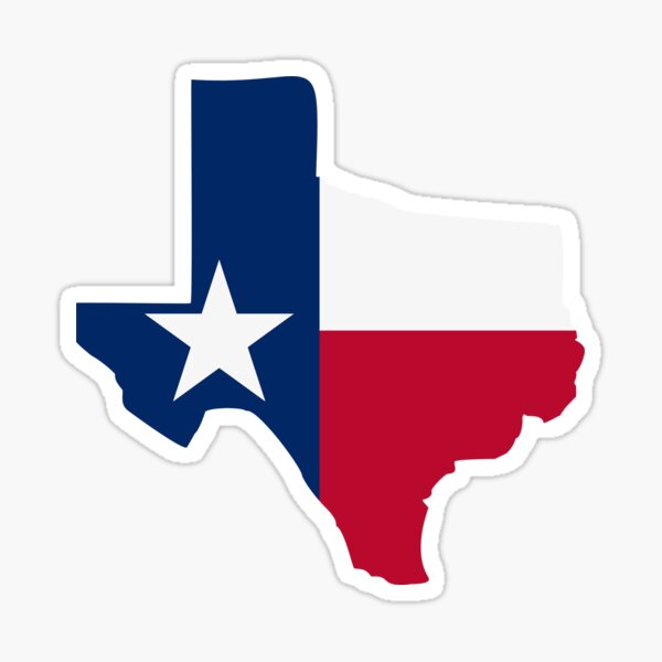 "Texas flag" Sticker by Lovedigitalart | Redbubble