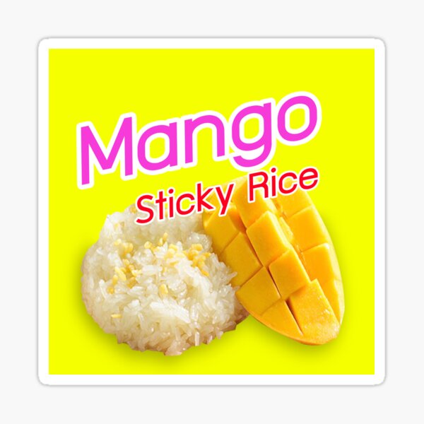 "Mango Sticky Rice" Sticker by NatsuoShop | Redbubble