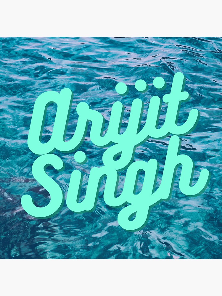 "Arijit Singh Water Aesthetic" Sticker by heathersmcashop | Redbubble