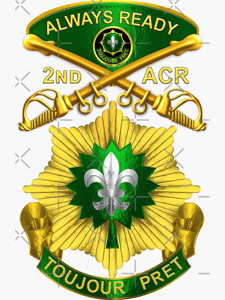 "2nd Armored Cavalry Regiment " Sticker by SoldierAlways | Redbubble