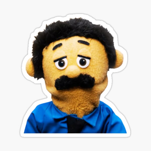 "Awkward Puppet" Sticker by NaniLoveArt | Redbubble