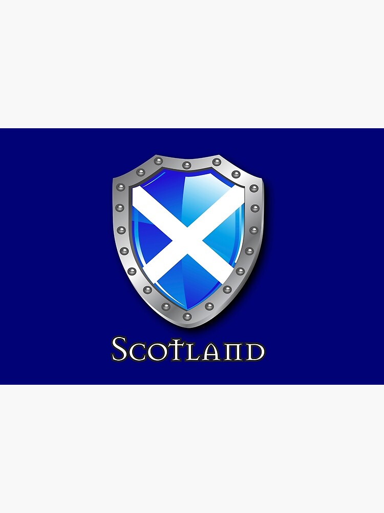 "Scotland Saltire Shield" Art Print for Sale by eyemac24 | Redbubble