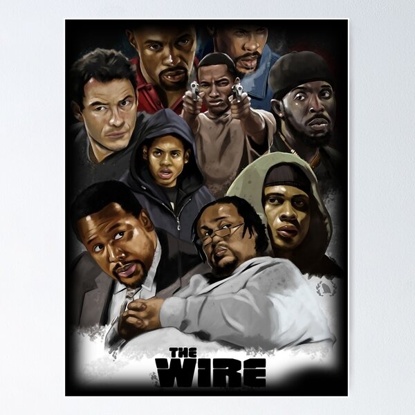 "thewire" Poster for Sale by Bitterlore | Redbubble