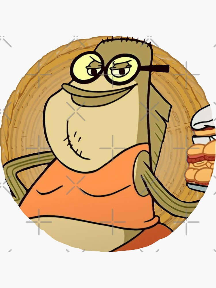 "Spongebob Squarepants- Bubble Bass" Sticker by HyenasDesign | Redbubble