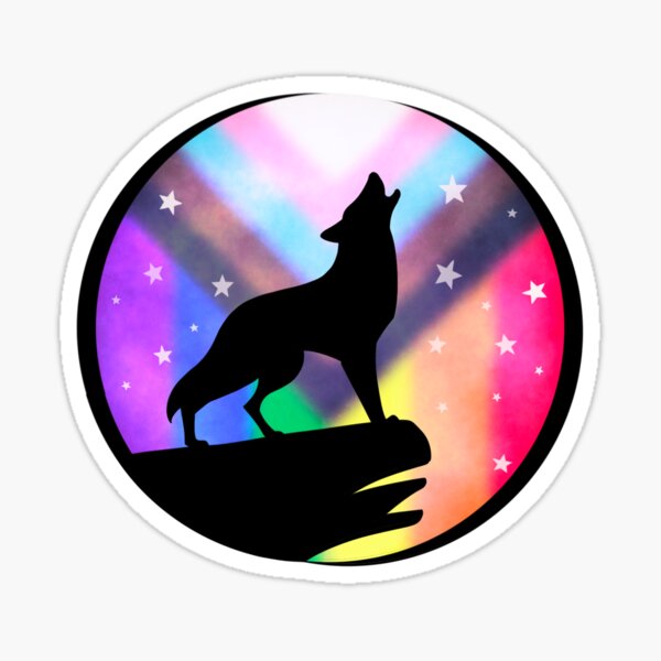 "Wolf Pride" Sticker by Ronnoc-Noiro | Redbubble
