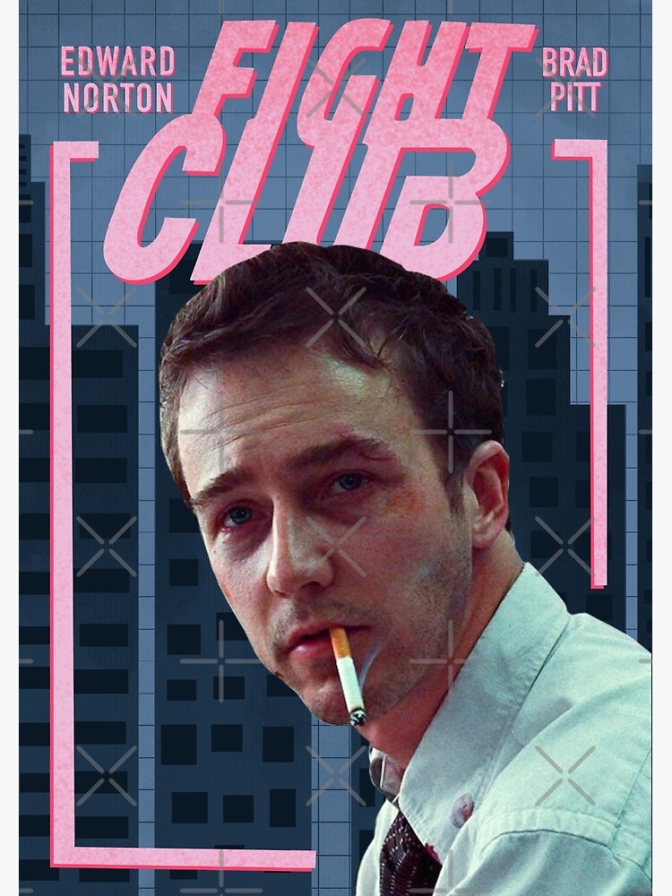 "fight club alternative film poster " Poster by curlinashop | Redbubble