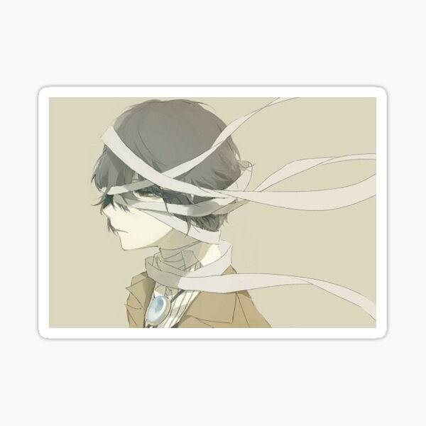 "Sad Dazai" Sticker by Mars-kun | Redbubble