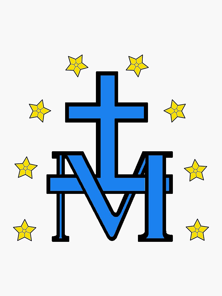 "Marian Cross" Sticker for Sale by Pater-Noster | Redbubble