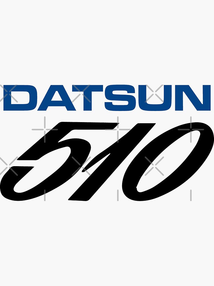 "Datsun 510 Logo Emblem" Sticker by FromThe8Tees | Redbubble