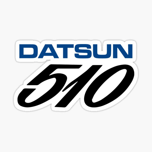 "Datsun 510 Logo Emblem" Sticker by FromThe8Tees | Redbubble