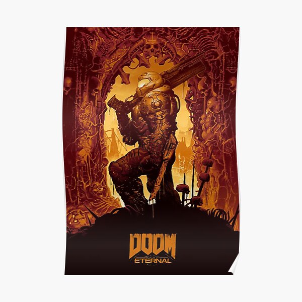 "Doom Eternal Poster" Poster for Sale by edithmegoza | Redbubble