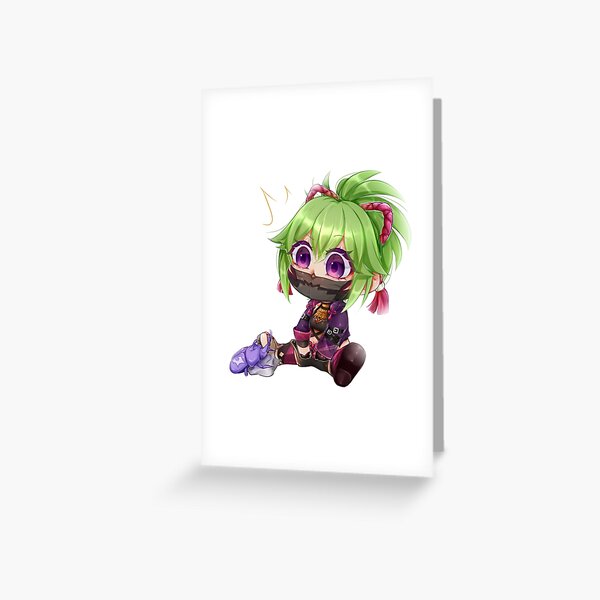 "Kuki Shinobu | Genshin Impact" Greeting Card by AnetGarol | Redbubble